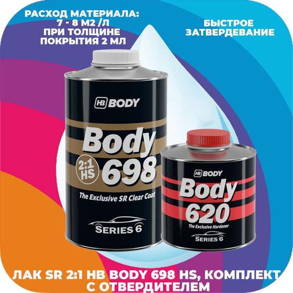 Лак автомобильный HB Body по низкой цене с доставкой в интернет-магазине OZON (1544614282)