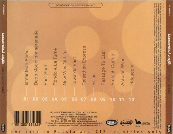 CD Istambul Cafe. Passage To East (RU, Scenario Music, SCN016-1, 2005 ...