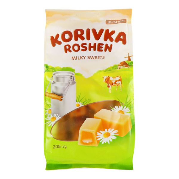 Конфеты "Коровка" сливочная карамель KORIVKA roshen 205 гр (из ...