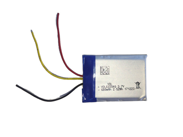 Аккумулятор универсальный 3.7v 680mAh, 41*30*6mm (3 жилы) - купить с ...