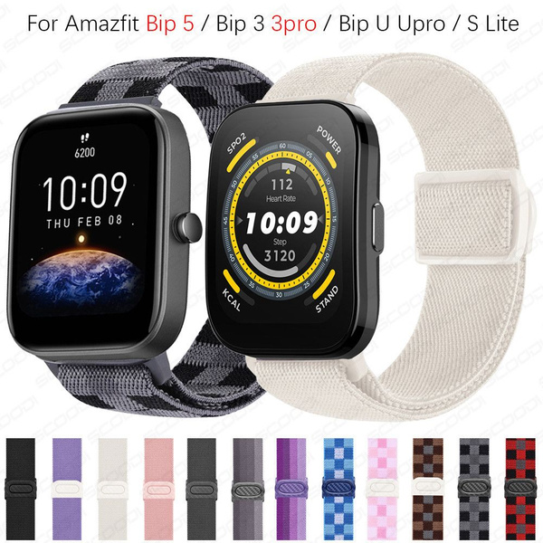 Регулируемый эластичный нейлоновый ремешок для умных часов Amazfit Bip ...