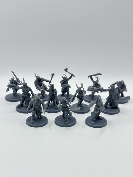 Набор миниатюр "Chaos Space Marines: Chaos Cultist", Warhammer 40k,CSM ...