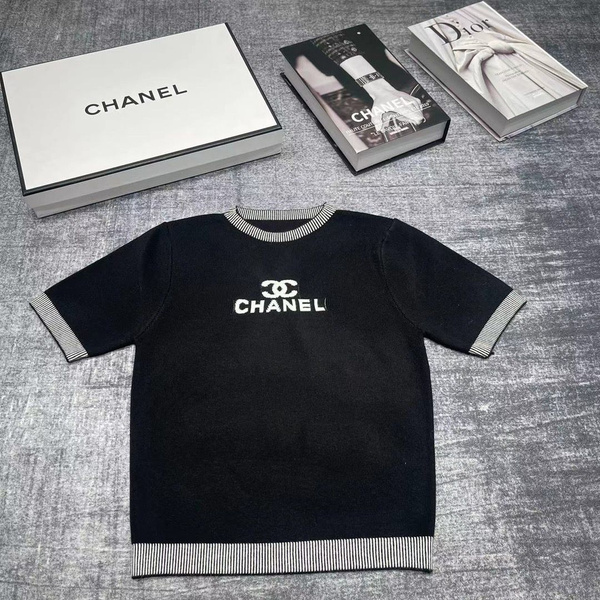 Футболка Chanel, размер 44, цвет черный, 棉 - купить по выгодной цене в ...