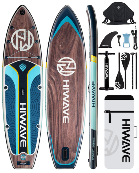 Надувной сапборд HIWAVE FOREST DARK PRO 11" 335*86*15 см, Sup борд ...