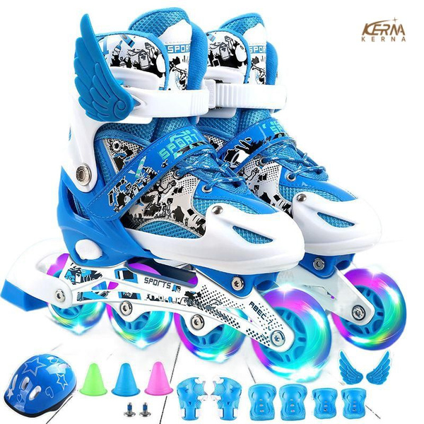 Коньки роликовые kerna, Девочки, Мальчики, размер 34, 38 - купить по выгодной цене в интернет ...