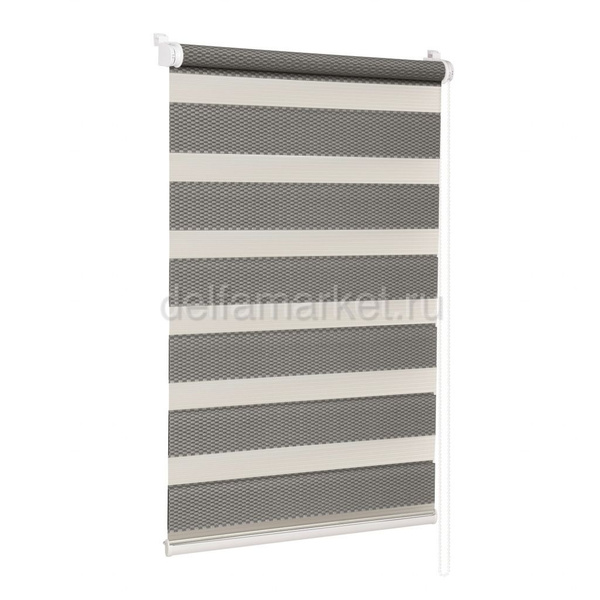 Рулонные шторы Delfa MACO , размер 48х160 см, серый, Полиэстер купить по низкой цене с доставкой ...