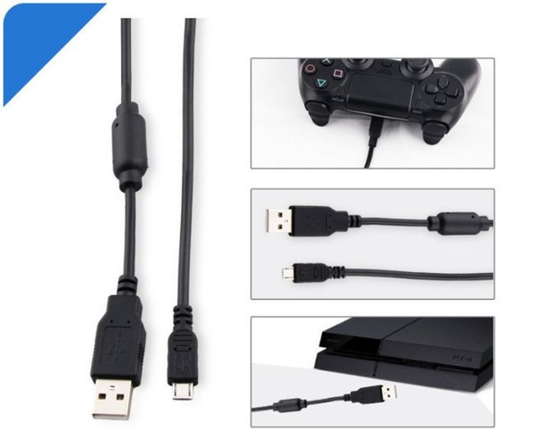 Кабель для зарядки беспроводного контроллера PS4/Slim/Pro USB - купить ...