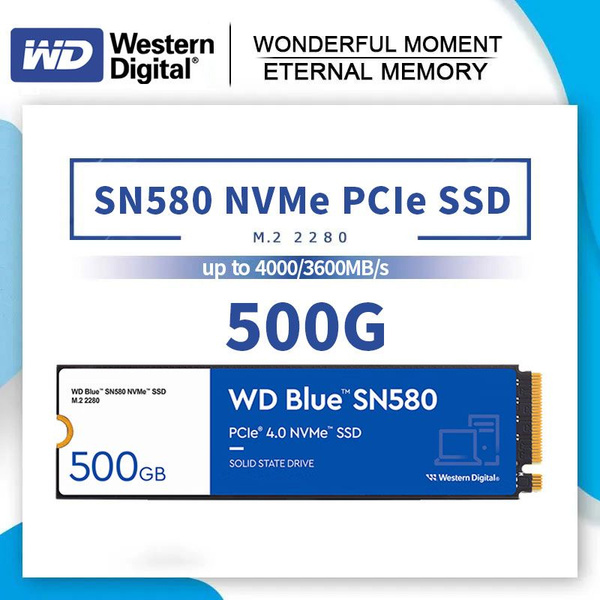 500 ГБ Внутренний SSD-диск Western Digital SN 580 (wd blue sn580 500G M ...