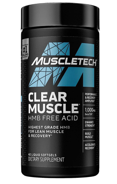 MuscleTech Clear Muscle, HMB Free Acid for Lean and Recovery,42 жидких ...