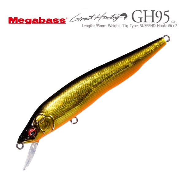 Воблер Минноу (Minnow) MEGABASS GH95, 0.8-1 м купить по выгодной цене в интернет-магазине OZON ...