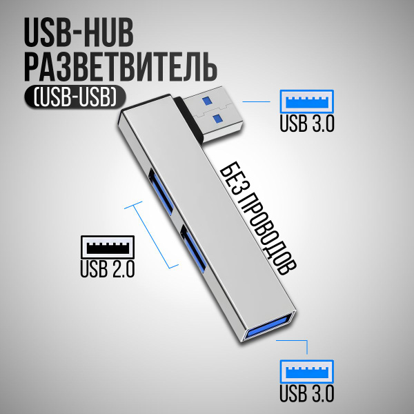 Usb Hub 3 0 компактный 3 порта Usb Usb для компьютера и ноутбука Usb