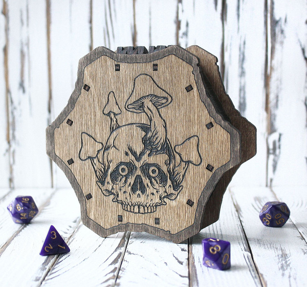 Коробка для дайсов DnD / Коробка для игральных кубиков / Дайсбокс из ...