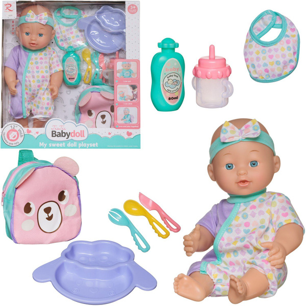 Игровой набор Junfa My Sweet Love playset Пупс 35 см c сумочкой "Собачка" и игровыми предметами ...