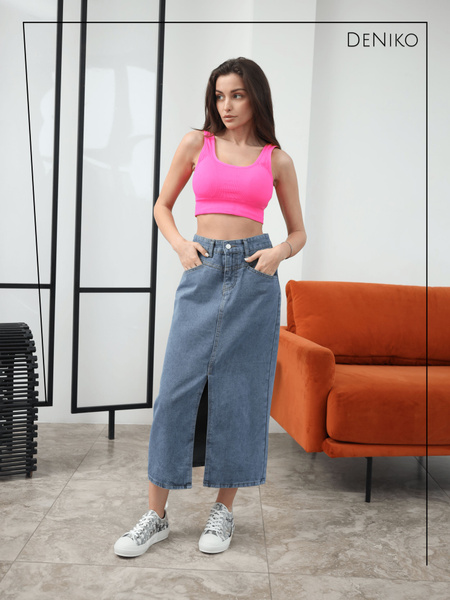 Юбка DeNiko _ - купить с доставкой по выгодным ценам в интернет-магазине OZON (1606837770)