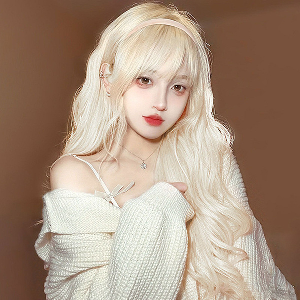 Белый женский синтетический парик - купить по низкой цене в интернет ...