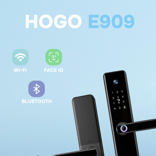 Hogo E909 Умный биометрический электронный дверной замок smart lock кодовый с отпечатком ...