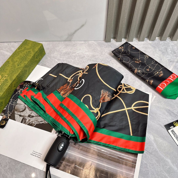 Зонт Gucci, 3 сложения, черный графит купить по низкой цене в интернет ...