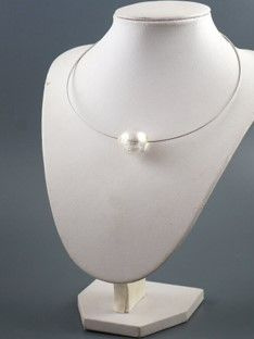 Колье из ювелирного сплава с подвеской из муранского стекла "Grivna ...