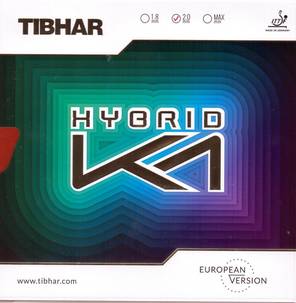 Накладка для ракетки Tibhar Hybrid K1 European Version 1.8 red купить на OZON по низкой цене ...