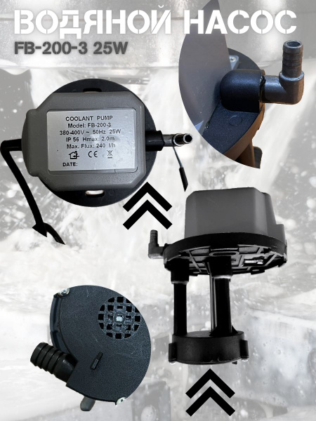 Насос (помпа) подачи СОЖ FB-200-3 25W - купить по низкой цене в ...