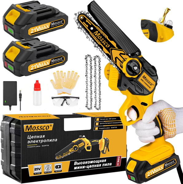 6 дюймов 3 цепи Пила аккумуляторная цепная 21V 2000 mah-Li - купить с ...