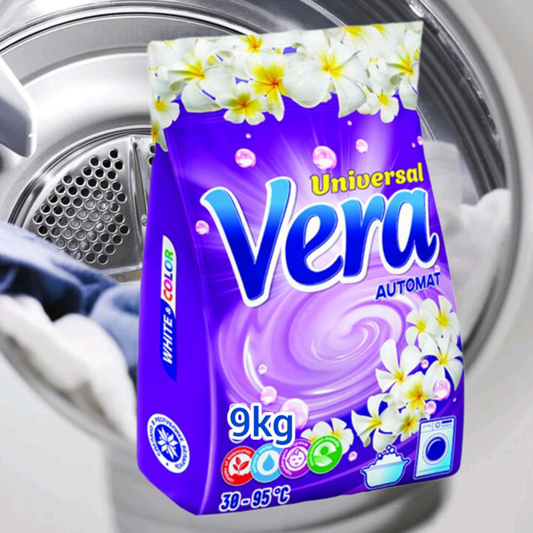VERA Стиральный порошок Автомат UNIVERSAL, для всех видов тканей, 9 кг ...