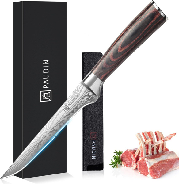 Нож кухонный профессиональный филейный для удаления костей из мяса ...