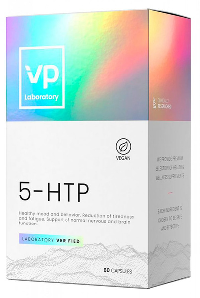5-HTP VP Laboratory 5-HTP 50mg 60 капсул - купить с доставкой по ...