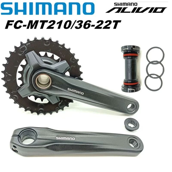Велосипедный кривошипный комплект Shimano Alivio FC-MT210 3*9/27 скоростей FC MT210 MTB ...