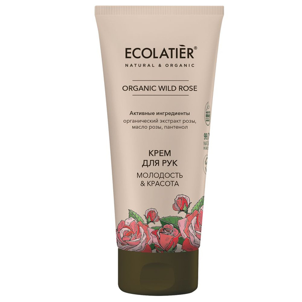 Ecolatier Organic Wild Rose Крем для рук Молодость & Красота, 100 мл ...