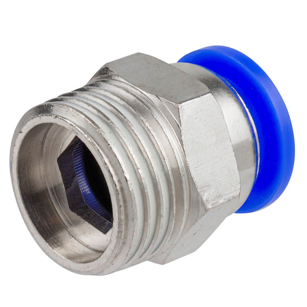 Фитинг для пластиковых трубок 12мм с наружной резьбой 1/2", F-SPC12-04 ...