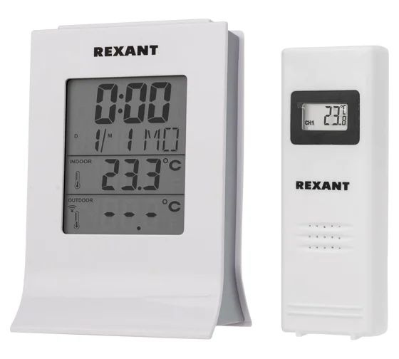 Метеостанция REXANT с беспроводным выносным датчиком 70-0595 купить по выгодной цене в интернет ...