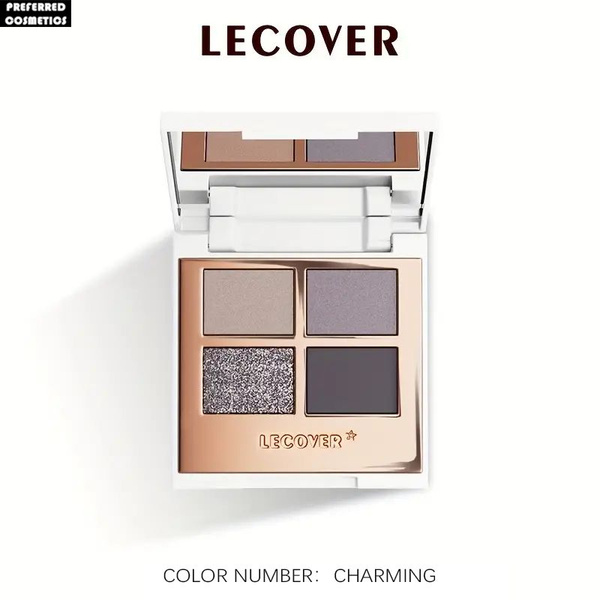 Четырехцветная палитра теней для век Lecover - от нейтральных до ...