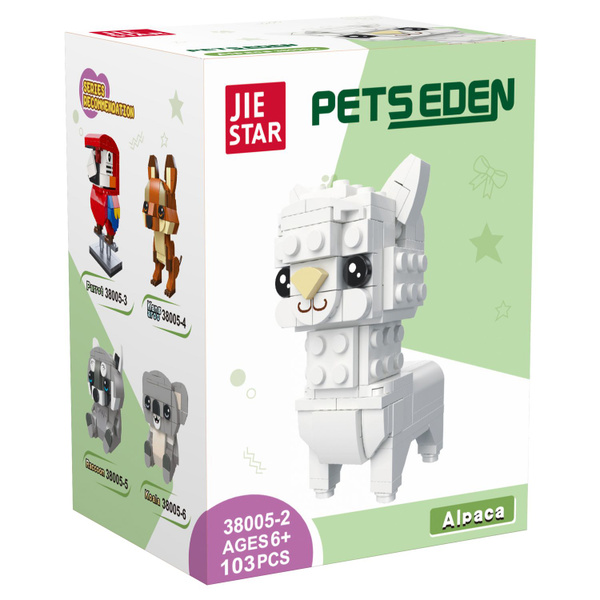 Конструктор JIE STAR Pets Eden: Альпака, 103 дет. (38005-2) - купить с ...
