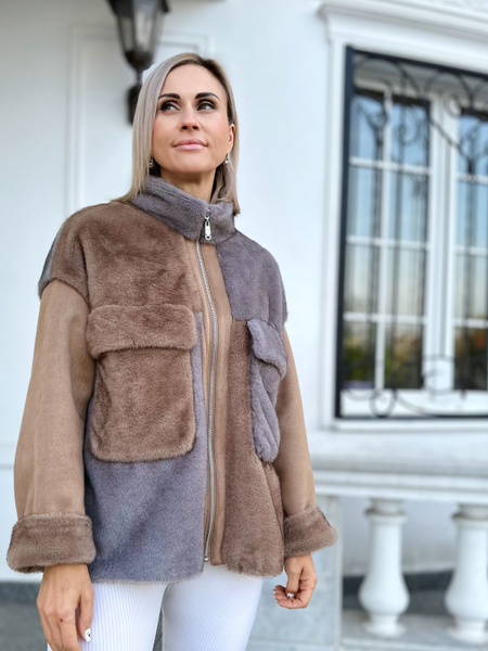 Дубленка искусственная Maria Terra купить на OZON по низкой цене ...