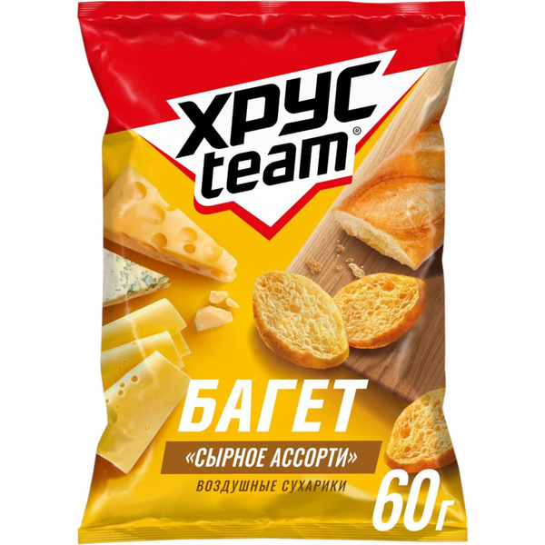 Сухарики пшеничные Хрусteam сыр 60 г купить на OZON по низкой цене ...
