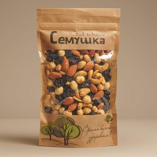 Смесь орехов Семушка и изюма, 250 г - купить с доставкой по выгодным ...