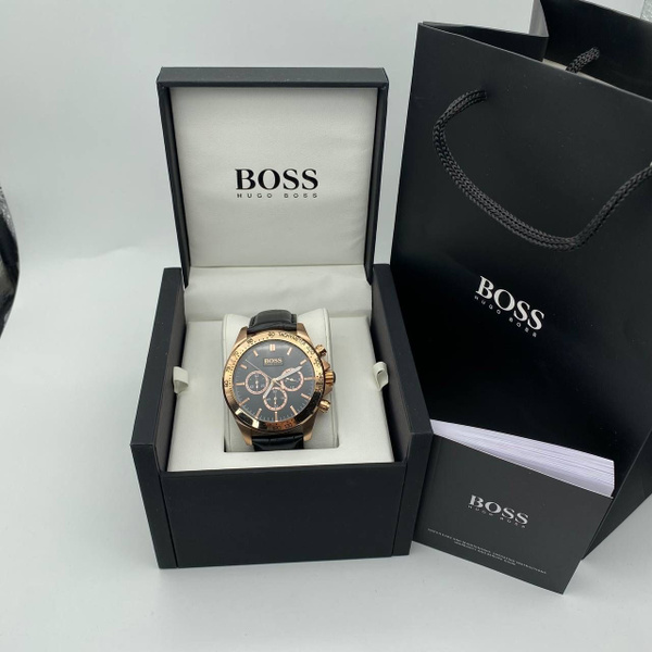 Наручные мужские часы BOSS/Кварцевые с коробкой Оригинал - купить с ...
