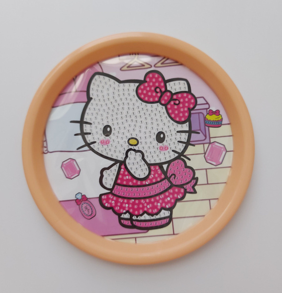 Sdb 012 Алмазная мозаика Хеллоу Китти Hello Kitty в платье D 150 мм в