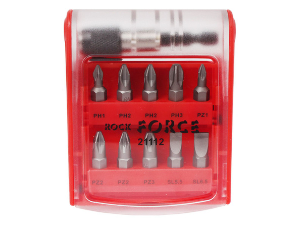 Набор бит ROCKFORCE 1/4 11 предметов - купить с доставкой по выгодным ценам в интернет-магазине ...