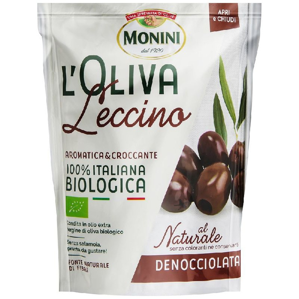 Маслины MONINI BIO Leccino без косточки /дойпак/ 150г - купить с доставкой по выгодным ценам в ...
