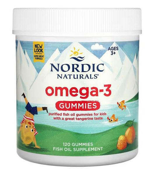 Nordic Naturals, жевательная омега-3, для детей от 3 лет, со вкусом ...