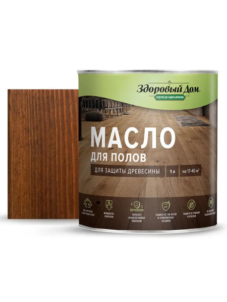 Здоровый дом Масло-воск 1 л., прозрачный - купить с доставкой по ...
