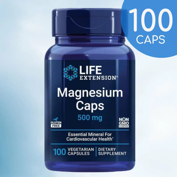 Лайф Экстеншн Magnesium Life Extension, 500 мг, 100 шт, веган капсулы ...