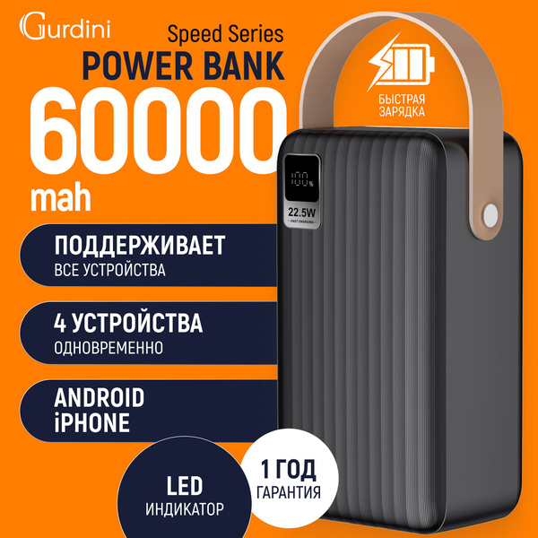 Внешний аккумулятор (Power Bank) Gurdini Speed Series 2 USB - купить по ...