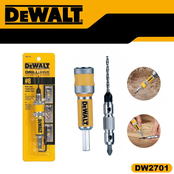 DEWALT Сверло-отвертка, Перевернутый привод долота, 8 мм,Это подлинник ...