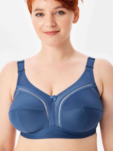 Бюстгальтер Женский Misstyle без косточек, размер 110I синий Полиамид Повседневный Беларусь ...