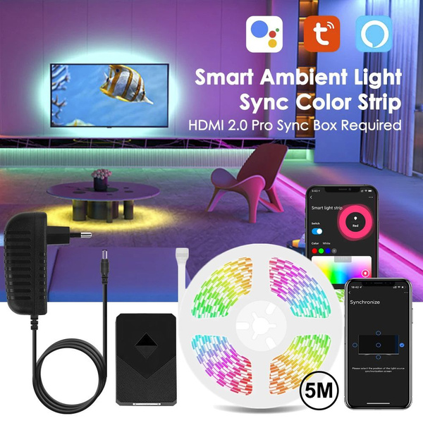 Умная светодиодная лента RGBCCT LED Strip Ambient Light Linkage With ...