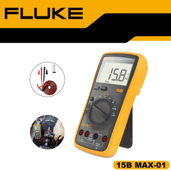 Fluke 15B MAX-01 Цифровой мультиметр 1000V, Щуп токоизмерительный ...