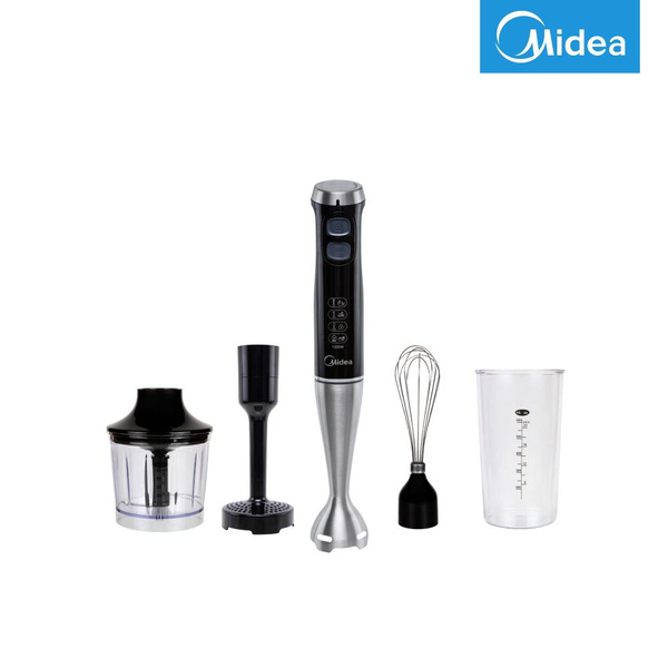 Блендер погружной Midea MC-BL503, 3 насадки, 5 в 1, турборежим, насадка для пюре, регулировка ...